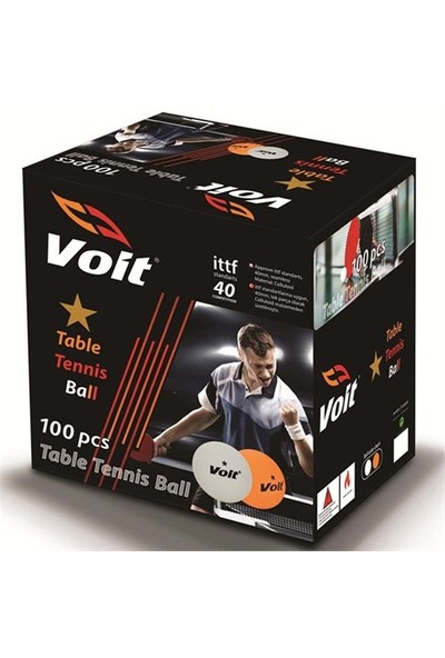 Voit 100'Lü Masa Tenisi Topu (Pinpon Topu) Beyaz Voit 100'Lü Masa Tenisi Topu (Pinpon Topu) Beyaz