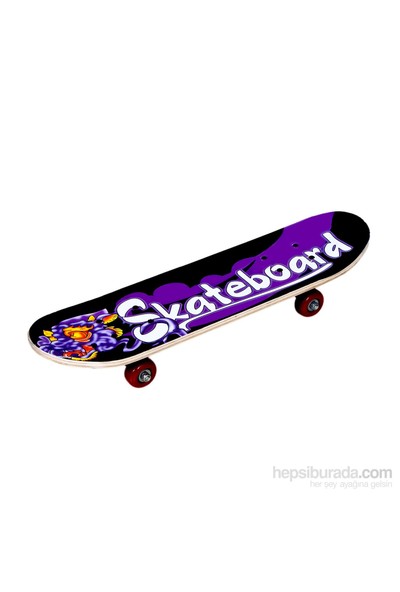 Bdrom Silikon Tekerli Çift Taraf Desenli Orta Boy Kaykay Skateboard