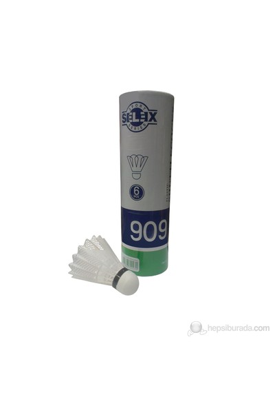 Selex 909 Badminton Topu Plastik 6'Lı