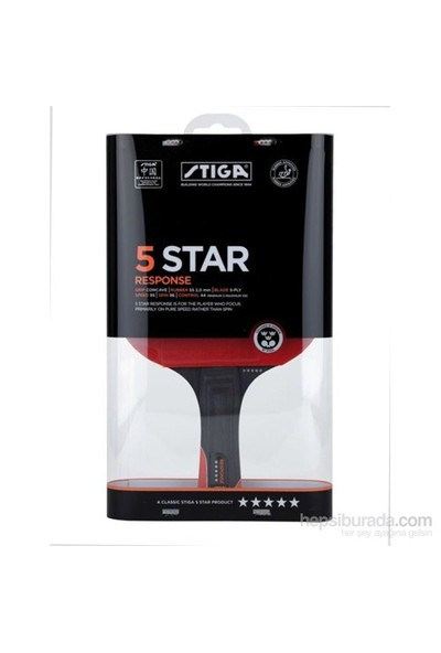 Stiga Response 5 Yıldız Acs/Wrb Masa Tenisi Raketi 1321- 01 Stiga Response 5 Yıldız Acs/Wrb Masa Tenisi Raketi 1321- 01
