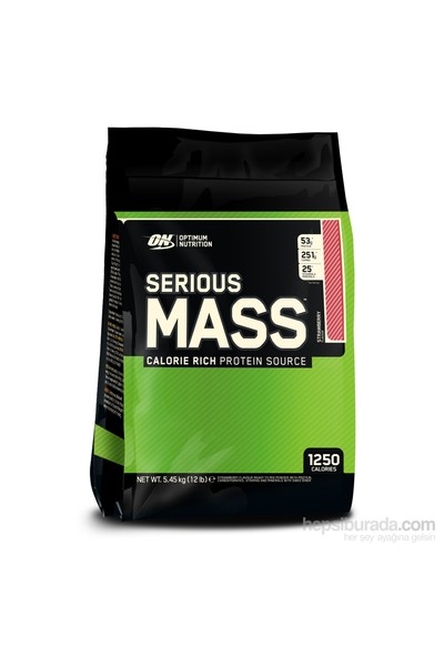Optimum Nutrition Serious Mass - Çilek, 12 Lbs Multi-Lingual 5450gr Optimum Nutrition Serious Mass - Çilek, 12 Lbs Multi-Lingual 5450gr
