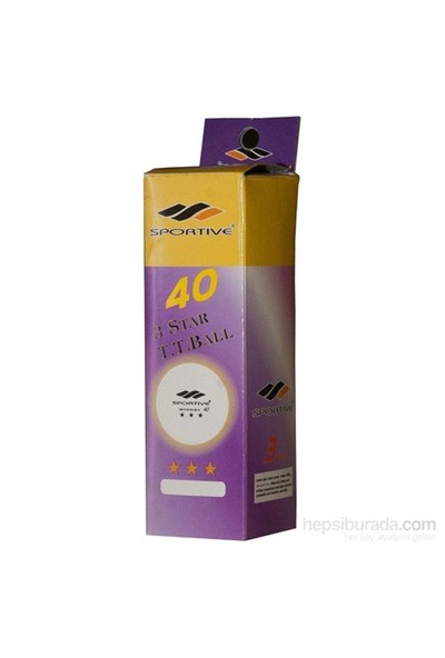 Sportive Winner Pingpong Topu 3'Lu 3 Yildiz