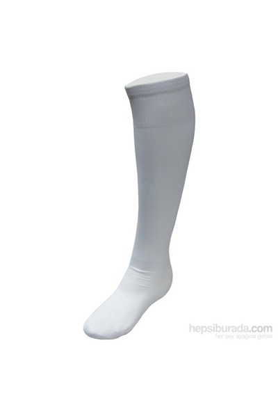 Schmilton Trevira Futbol Tozluğu-Çorabı Beyaz Büyük Boy