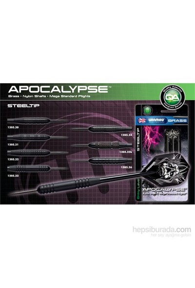 Winmau Apocalypse Pirinç Çelik Uçlu Dart (başlangıç Seviyesi) Winmau Apocalypse Pirinç Çelik Uçlu Dart (başlangıç Seviyesi)