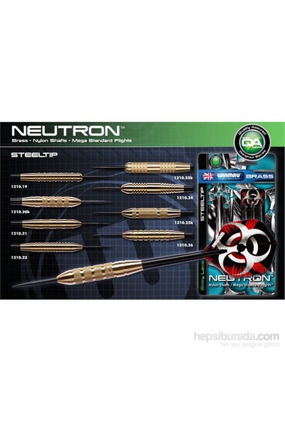 Winmau Neutron Pirinç Çelik Uçlu Dart (başlangıç Seviyesi) Winmau Neutron Pirinç Çelik Uçlu Dart (başlangıç Seviyesi)