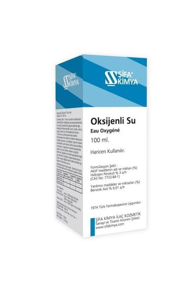 Şifa Kimya Oksijenli Su 100 Ml