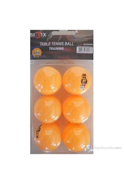 Selex Tb-100 6 lı Masa Tenisi Topu Turuncu Selex Tb-100 6 lı Masa Tenisi Topu Turuncu