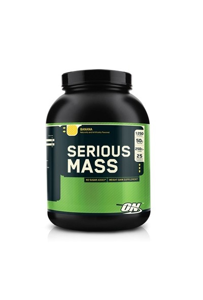 Optimum Nutrition Serious Mass Muz Aromalı 6lbs.(2727gr) Optimum Nutrition Serious Mass Muz Aromalı 6lbs.(2727gr)