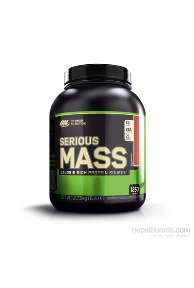Optimum Nutrition Serious Mass Çilek Aromalı 6lbs./2727gr Optimum Nutrition Serious Mass Çilek Aromalı 6lbs./2727gr