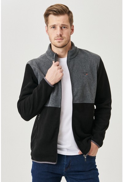 AC&Co / Altınyıldız Classics Slim Fit Günlük Rahat Çift Renkli Polar Spor Sweatshirt