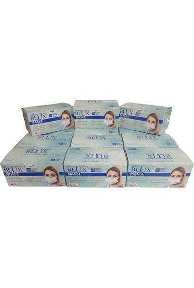 Blux 3 Katlı Cerrahi Maske 600 Adet - 12 Kutu Blux 3 Katlı Cerrahi Maske 600 Adet - 12 Kutu