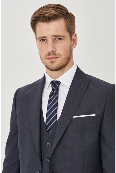 Altınyıldız Classics Slim Fit Desenli Takım Elbise