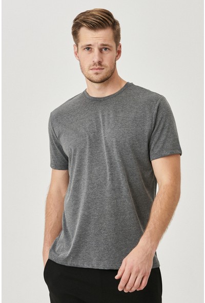 Altınyıldız Classics Slim Fit Dar Kesim Bisiklet Yaka Düz Tişört