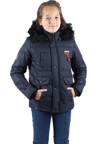 Minies Erkek Çocuk Kapüşonlu Madrid Şişme Mont (3-14 Yaş)