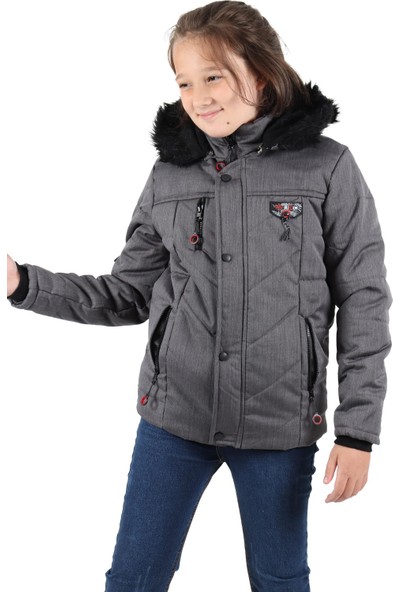 Minies Erkek Çocuk Kapüşonlu Nirvana Tintin Şişme Mont (3-14 Yaş)