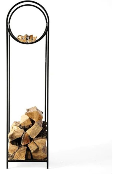 Abronya Şömine Yanı Odunluk Odun Sehpası Metal Odunluk 1 Adet Siyah Renk Abronya Şömine Yanı Odunluk Odun Sehpası Metal Odunluk 1 Adet Siyah Renk