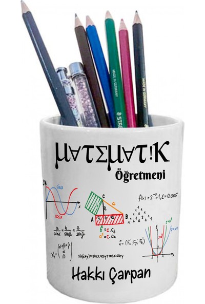 Biresimden Matematik Öğretmenine Hediye Isimli Kalemlik - Öğretmenler Günü Hediyesi Biresimden Matematik Öğretmenine Hediye Isimli Kalemlik - Öğretmenler Günü Hediyesi
