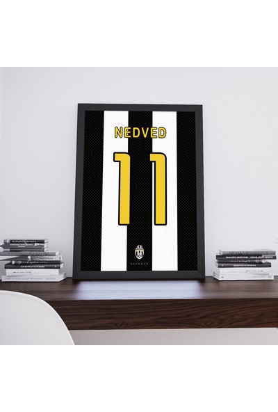 Kaynock Pavel Nedved Poster Tablo, Juventus, Seria A, Dijital Tasarım Tablo