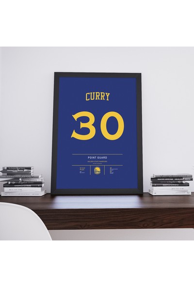 Kaynock Stephen Curry Poster Tablo, Nba Golden State Warriors, Dijital Tasarım Tablo