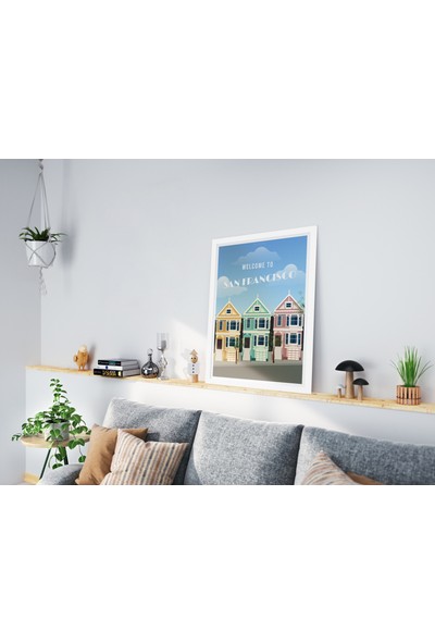 Kaynock San Francisco Poster Tablo, Dijital Tasarım Tablo