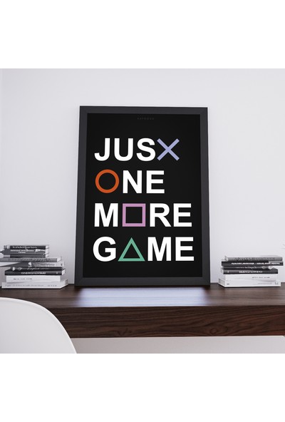 Kaynock Playstation Just One More Game Poster Tablo, Dijital Tasarım Tablo Kaynock Playstation Just One More Game Poster Tablo, Dijital Tasarım Tablo
