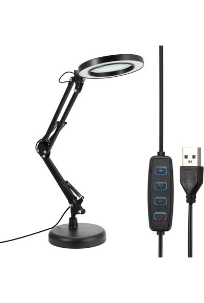 Yakpen Masa Lambası Çalışma Lambası Masa Üstü Büyüteç Tamirci Büyüteci 2 Farklı LED Işıklı Yakpen Masa Lambası Çalışma Lambası Masa Üstü Büyüteç Tamirci Büyüteci 2 Farklı LED Işıklı