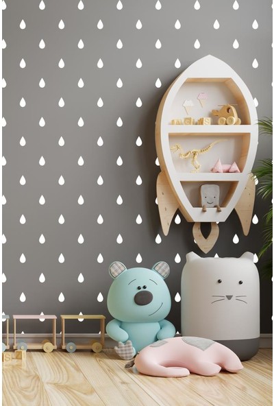 Hediye Postası Yağmur Damlası Duvar Sticker Bebek Çocuk Odası Dekoratif Çıkartma Hardal Sticker, 3X5CM 100 Adt Hediye Postası Yağmur Damlası Duvar Sticker Bebek Çocuk Odası Dekoratif Çıkartma Hardal Sticker, 3X5CM 100 Adt