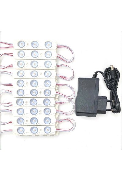 Serhat Led Serhatelk Mercekli Modül LED 1.5W 10 Adet Kırmızı Adaptörlü Tak Çalıştır Serhat Led Serhatelk Mercekli Modül LED 1.5W 10 Adet Kırmızı Adaptörlü Tak Çalıştır