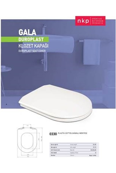 Nkp Gala Plastik Menteşeli Klozet Kapağı Nkp Gala Plastik Menteşeli Klozet Kapağı