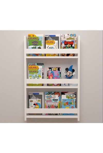 Vip Home Montessori 3 Raflı Kitaplık (VDA-518)