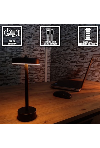 Alacaled Mikro USB Şarjlı Masa Lambası