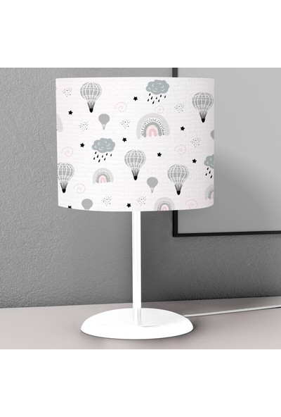 İnstababyrooms Pembe Balon Desenli Çocuk Odası Dijital Baskılı Çocuk Odası Masaüstü Abajur Avize İnstababyrooms Pembe Balon Desenli Çocuk Odası Dijital Baskılı Çocuk Odası Masaüstü Abajur Avize