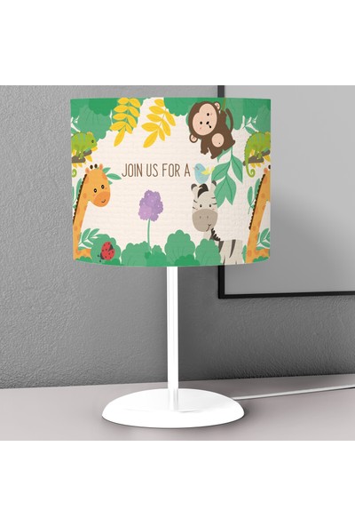 İnstababyrooms Sevimli Yeşil Orman Desenli Çocuk Odası Dijital Baskılı Çocuk Odası Masaüstü Abajur Avize İnstababyrooms Sevimli Yeşil Orman Desenli Çocuk Odası Dijital Baskılı Çocuk Odası Masaüstü Abajur Avize