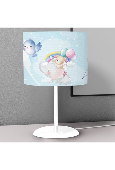 İnstababyrooms Mavi Rengarenk Balon Desenli Çocuk Odası Dijital Baskılı Çocuk Odası Masaüstü Abajur Avize İnstababyrooms Mavi Rengarenk Balon Desenli Çocuk Odası Dijital Baskılı Çocuk Odası Masaüstü Abajur Avize