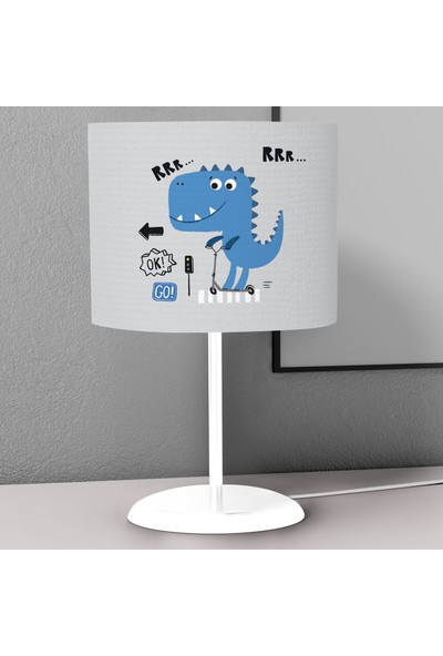 İnstababyrooms Mavi Dinazor Desenli Çocuk Odası Dijital Baskılı Çocuk Odası Masaüstü Abajur Avize İnstababyrooms Mavi Dinazor Desenli Çocuk Odası Dijital Baskılı Çocuk Odası Masaüstü Abajur Avize