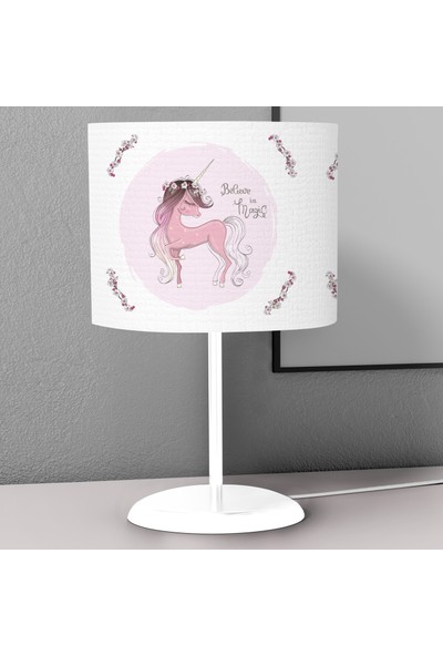 İnstababyrooms Pembe Sihirli Unicorn Desenli Çocuk Odası Dijital Baskılı Çocuk Odası Masaüstü Abajur Avize İnstababyrooms Pembe Sihirli Unicorn Desenli Çocuk Odası Dijital Baskılı Çocuk Odası Masaüstü Abajur Avize