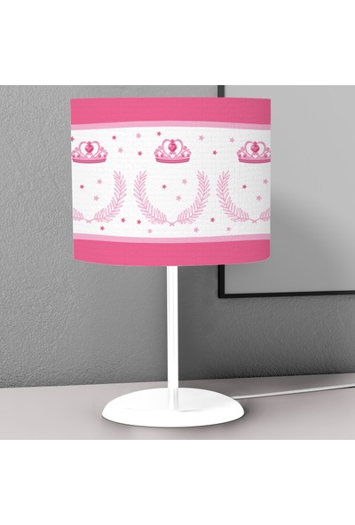 İnstababyrooms Pembe Taç Desenli Çocuk Odası Dijital Baskılı Çocuk Odası Masaüstü Abajur Avize İnstababyrooms Pembe Taç Desenli Çocuk Odası Dijital Baskılı Çocuk Odası Masaüstü Abajur Avize