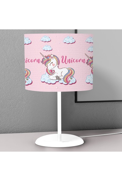 İnstababyrooms Gökkuşağı Unicorn Pembe Desenli Çocuk Odası Dijital Baskılı Çocuk Odası Masaüstü Abajur Avize İnstababyrooms Gökkuşağı Unicorn Pembe Desenli Çocuk Odası Dijital Baskılı Çocuk Odası Masaüstü Abajur Avize