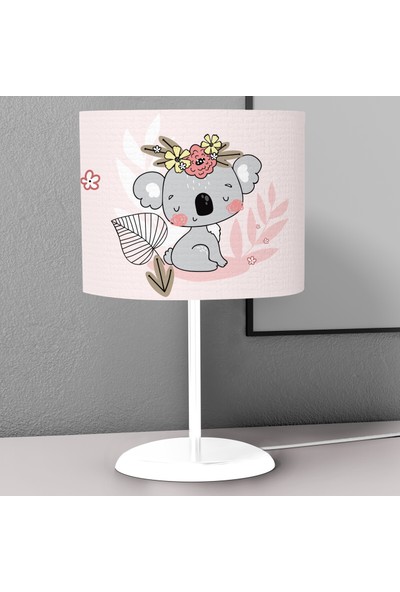 İnstababyrooms Pembe Tatlı Koala Desenli Çocuk Odası Dijital Baskılı Çocuk Odası Masaüstü Abajur Avize İnstababyrooms Pembe Tatlı Koala Desenli Çocuk Odası Dijital Baskılı Çocuk Odası Masaüstü Abajur Avize