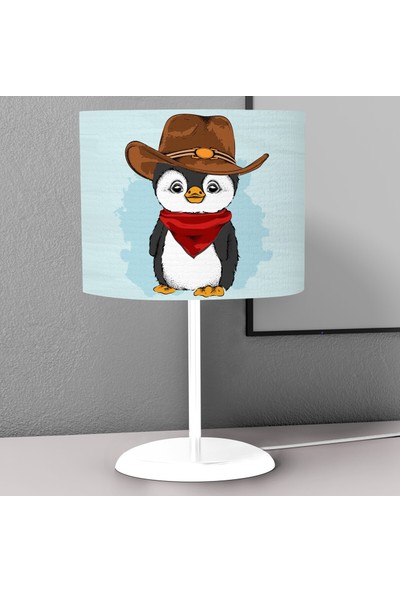 İnstababyrooms Kovboy Penguen Desenli Çocuk Odası Dijital Baskılı Çocuk Odası Masaüstü Abajur Avize İnstababyrooms Kovboy Penguen Desenli Çocuk Odası Dijital Baskılı Çocuk Odası Masaüstü Abajur Avize