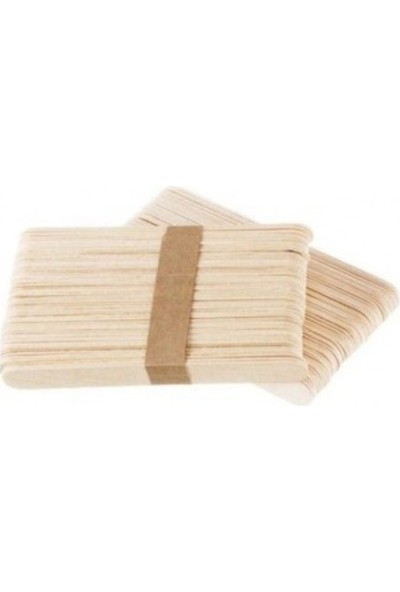 Nistabolje 200 Adet Ahşap Büyük Geniş Dil Çubuğu Abeslang Dondurma Dil Basma Çubuğu