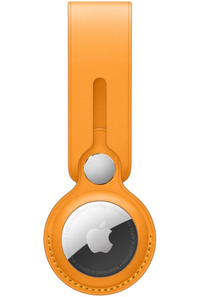 Apple Airtag Deri Loop Kaliforniya turuncusu Apple Airtag Deri Loop Kaliforniya turuncusu