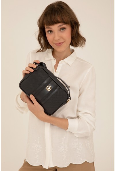 U.S. Polo Assn. Siyah Postacı Çantası 50250471-VR046