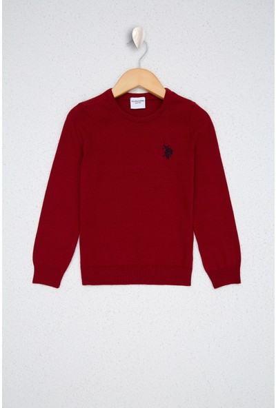 U.S. Polo Assn. Kırmızı Triko Kazak 50237167-VR030 U.S. Polo Assn. Kırmızı Triko Kazak 50237167-VR030