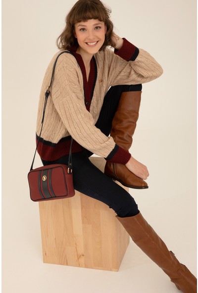 U.S. Polo Assn. Kırmızı Postacı Çantası 50250471-VR014