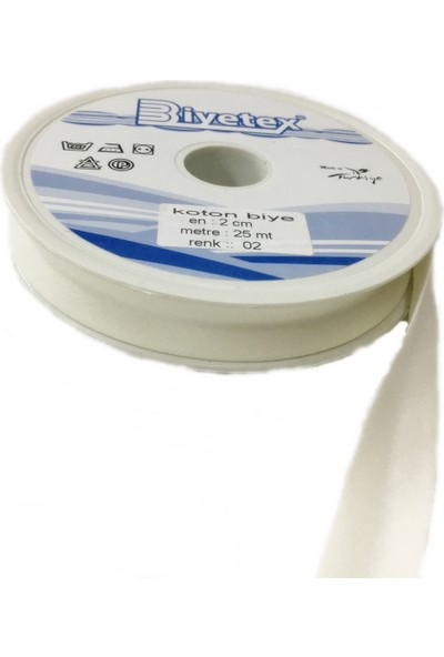 Biyetex Koton Cotton Biye 2 cm Biyetex Koton Cotton Biye 2 cm