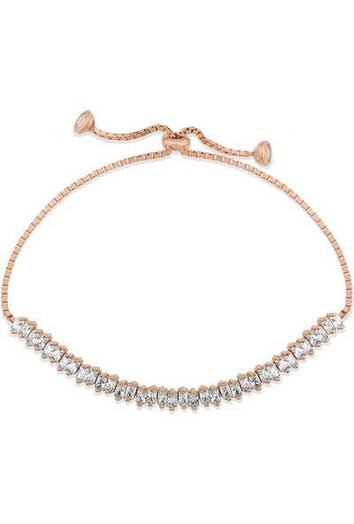 Gumush Gümüş Baget Taşlı Su Yolu Asansör Bileklik Gumush Gümüş Baget Taşlı Su Yolu Asansör Bileklik