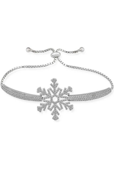 Gumush Gümüş Kar Tanesi Bayan Bileklik
