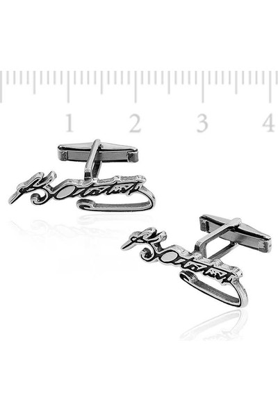 Gumush Gümüş Kemal Atatürk Imzalı Kol Düğmesi