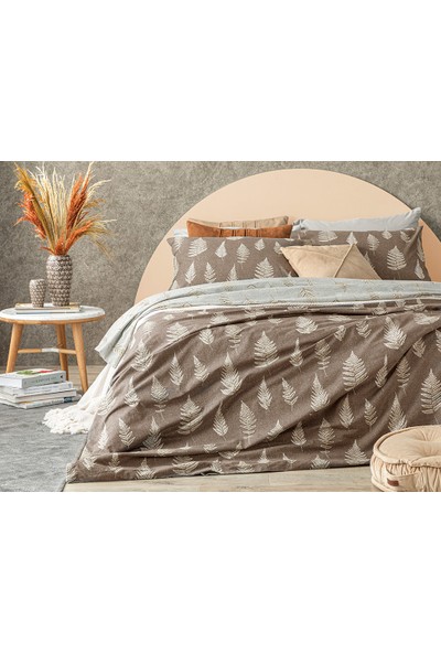 English Home Stony Fern Pamuklu Çift Kişilik Nevresim Seti 200X220 cm Kahverengi English Home Stony Fern Pamuklu Çift Kişilik Nevresim Seti 200X220 cm Kahverengi